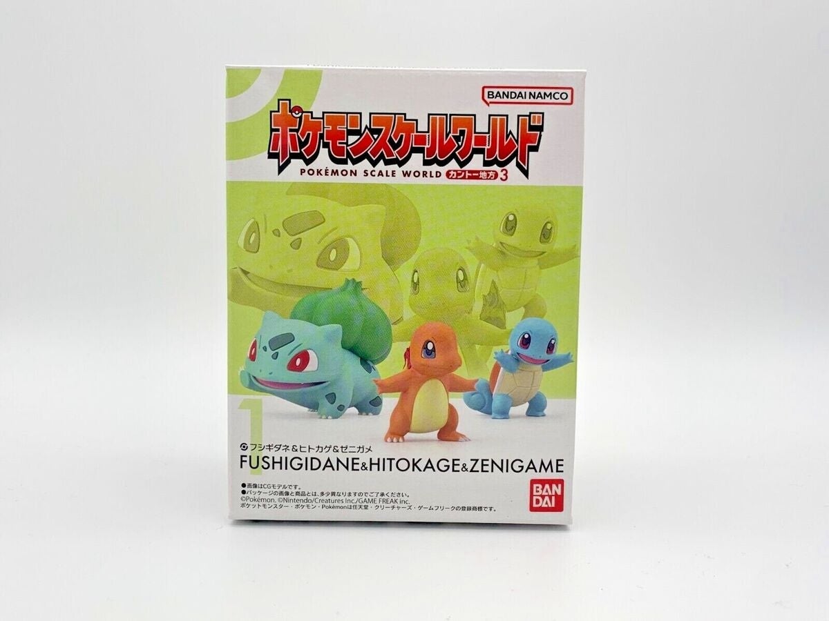 Bandai - Pokemon Scale World Kanto Region - #01 Squirtle, Charmander ...