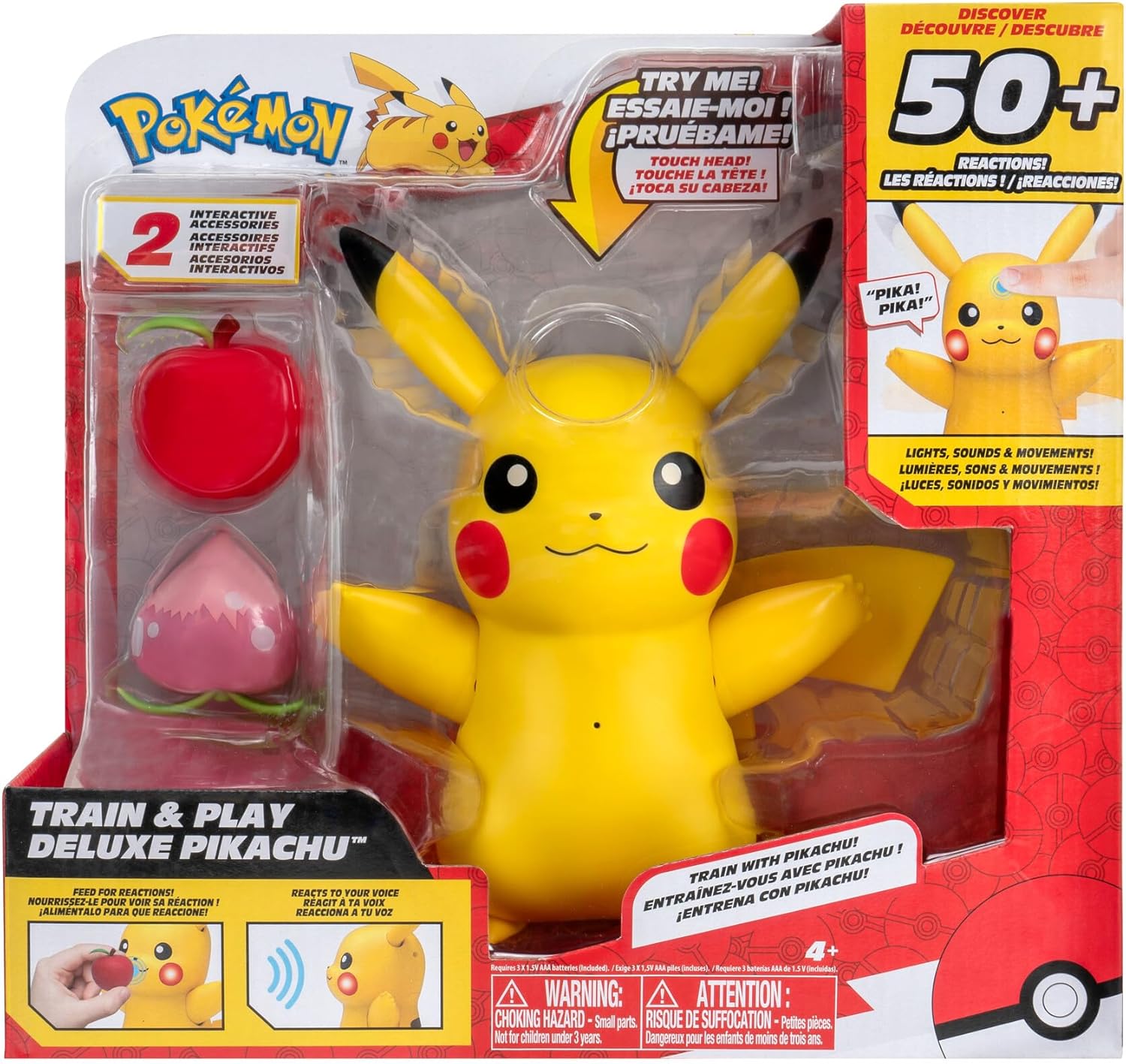 Pokemon - Train and Play Deluxe Pikachu Action Figure | Bath TCG