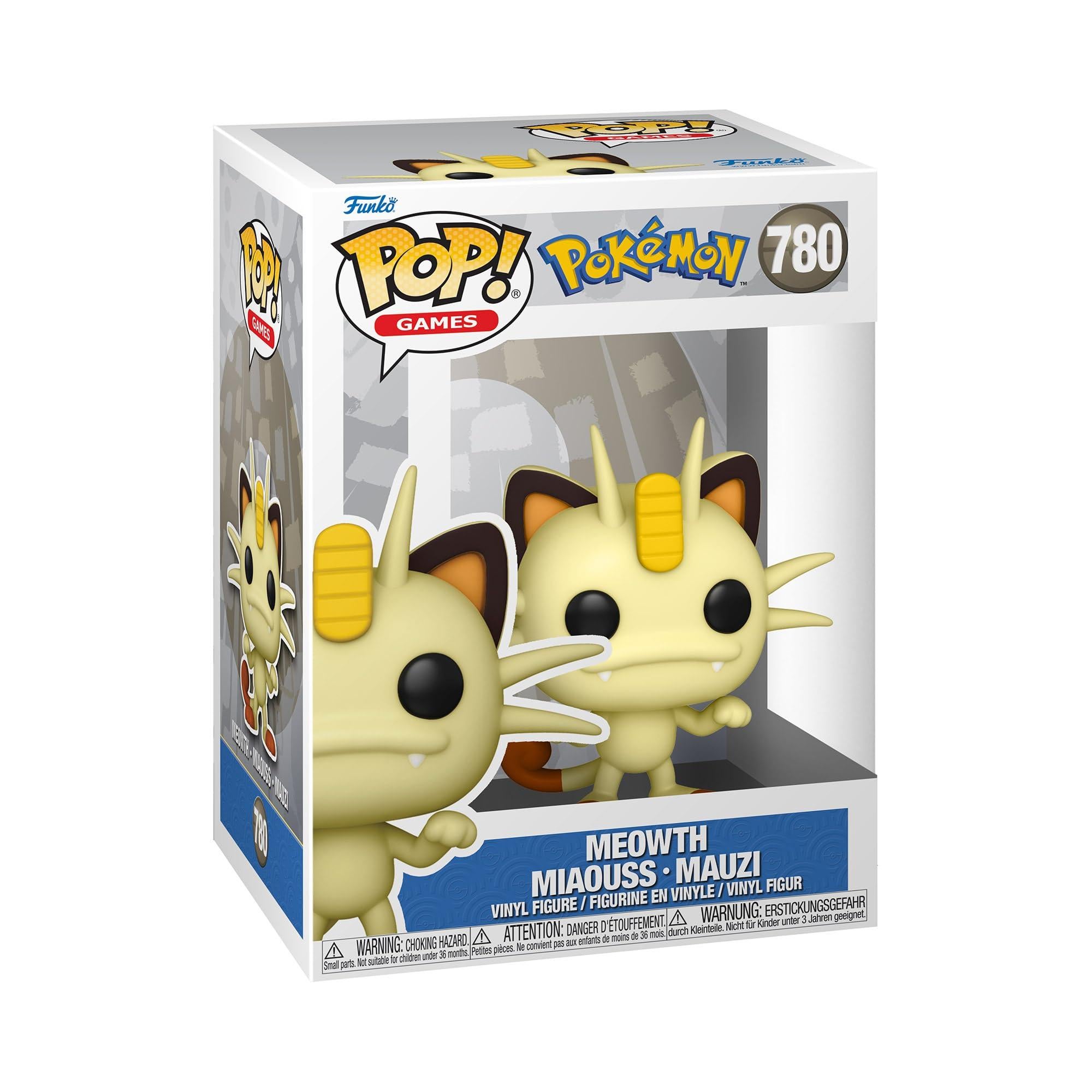 Funko Pop! Games: Pokemon - Meowth #780 | Bath TCG