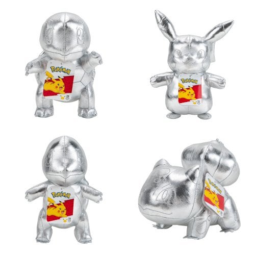 Pokemon - 25th Celebration - 8 Inch Silver Plush Assortment | Bath TCG